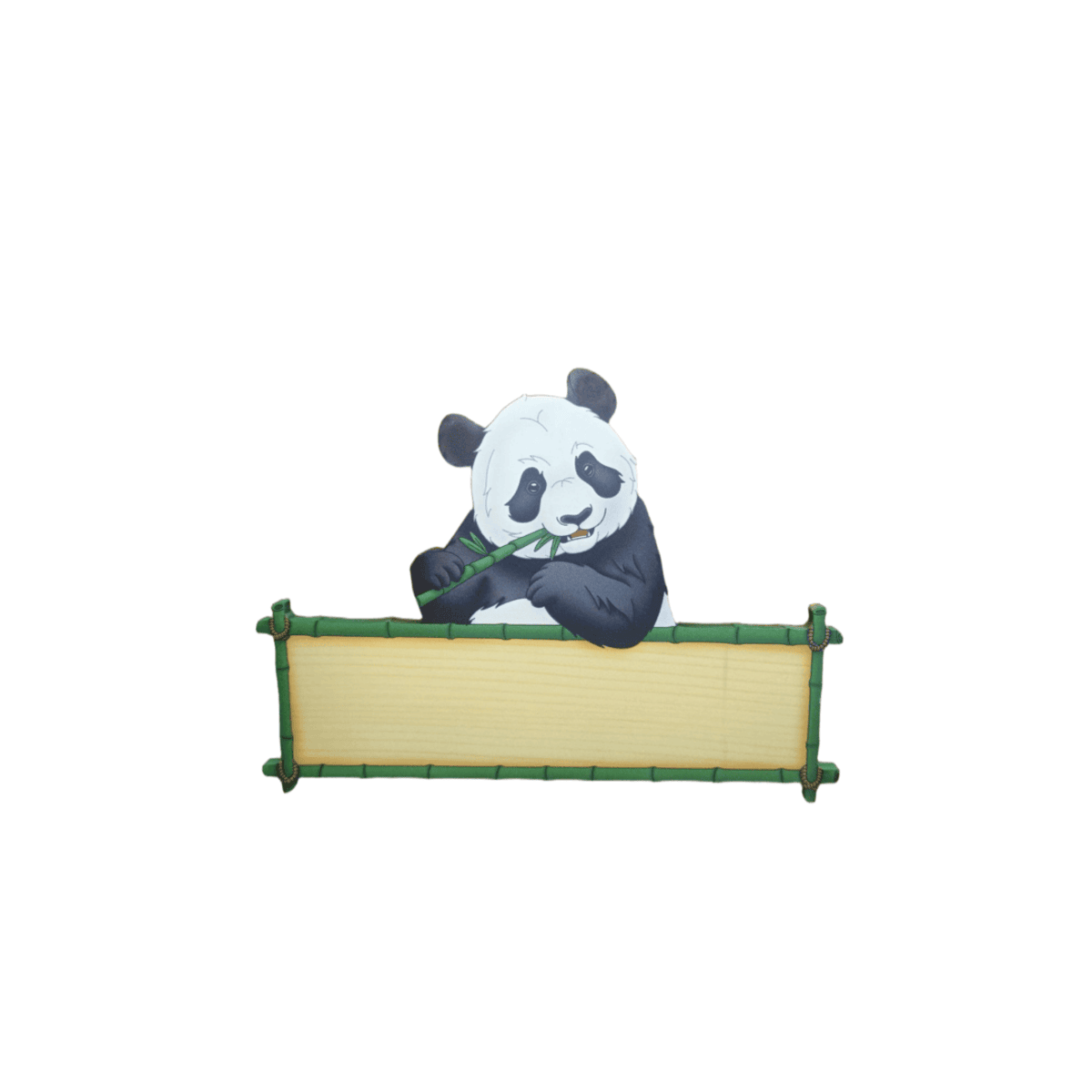 Panda Name Plate (Big)- لوحة اسم باندا (كبيرة) – Pinocchio World