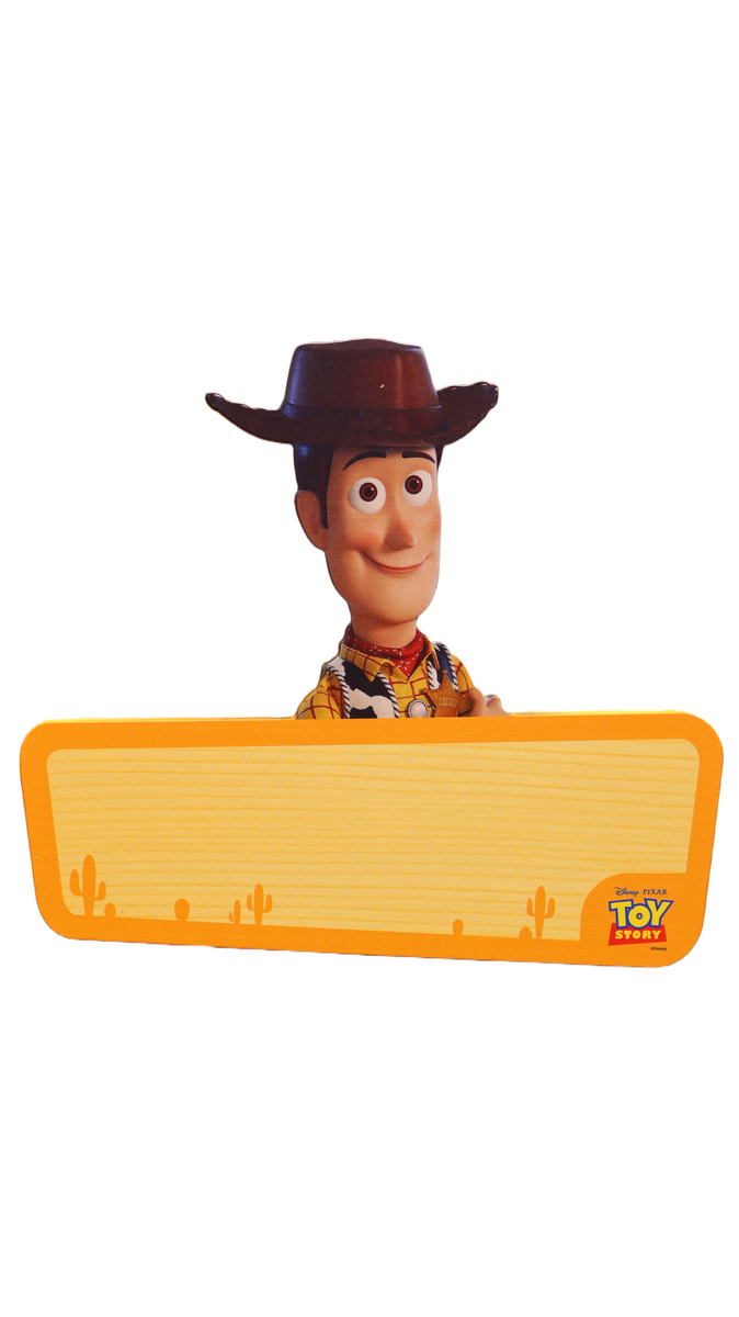 Woody Name Plate (Big) - لوحة اسم وودي (كبيرة) – Pinocchio World